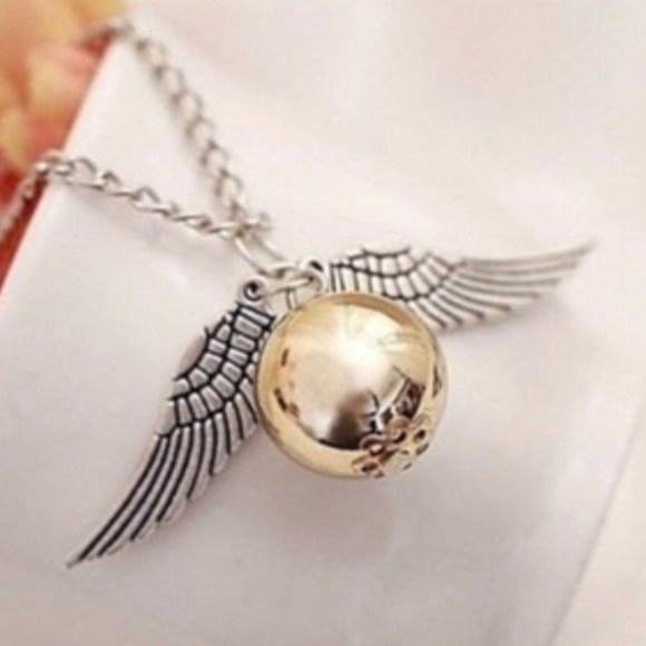 Warner Bros. | Jewelry | New Harry Potter Golden Snitch Necklace | Poshmark